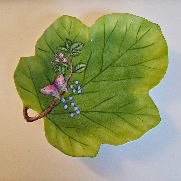 Anne Marie Murray | Accents | Ann Marie Murray Hand Painted Leaf Plate ...